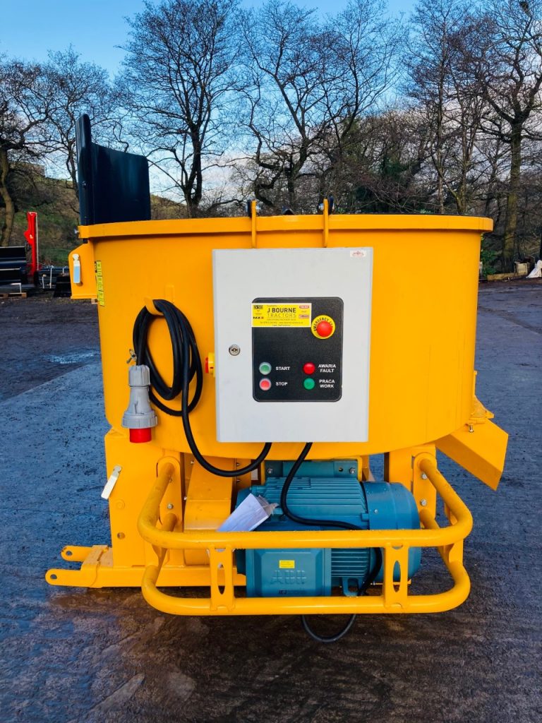 Concrete Pan Mixer | Electrically Driven 3 Phase - J Bourne Tractors